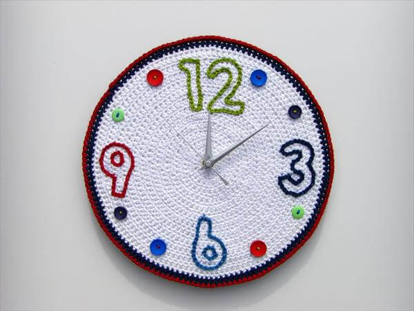 DIY Crochet Wall Clock Pattern – 101 Crochet Patterns